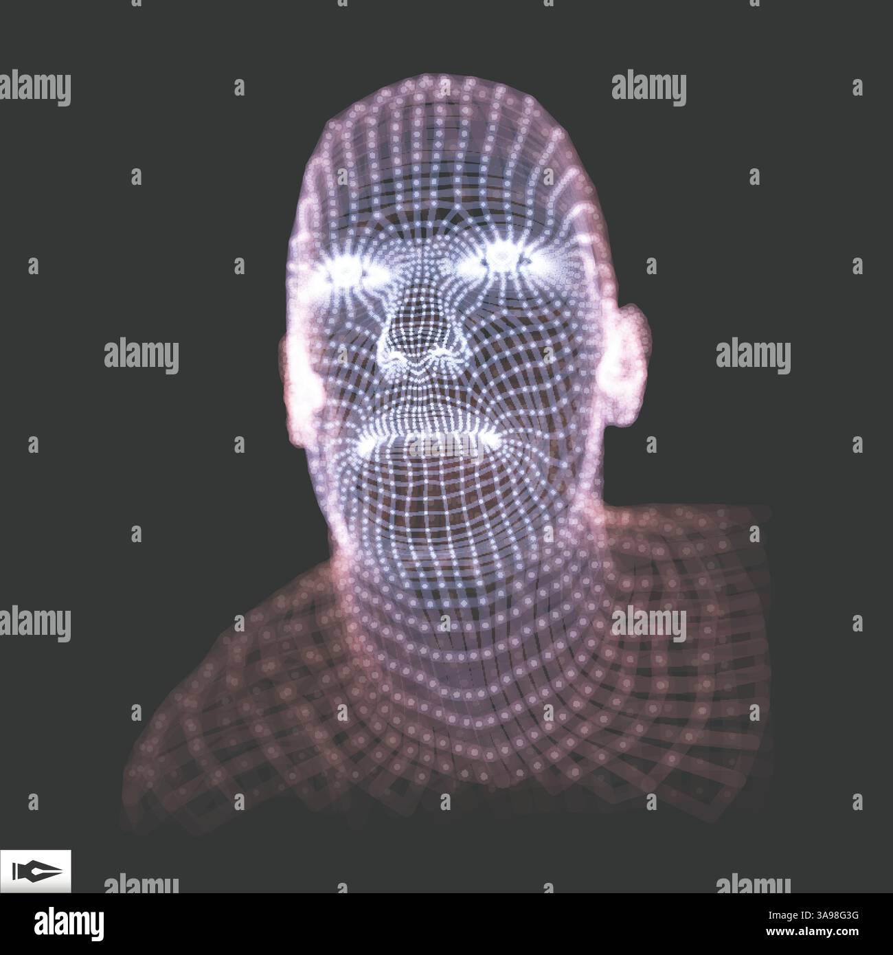 3d illustration cyborg in Stock Vector Images - Alamy
