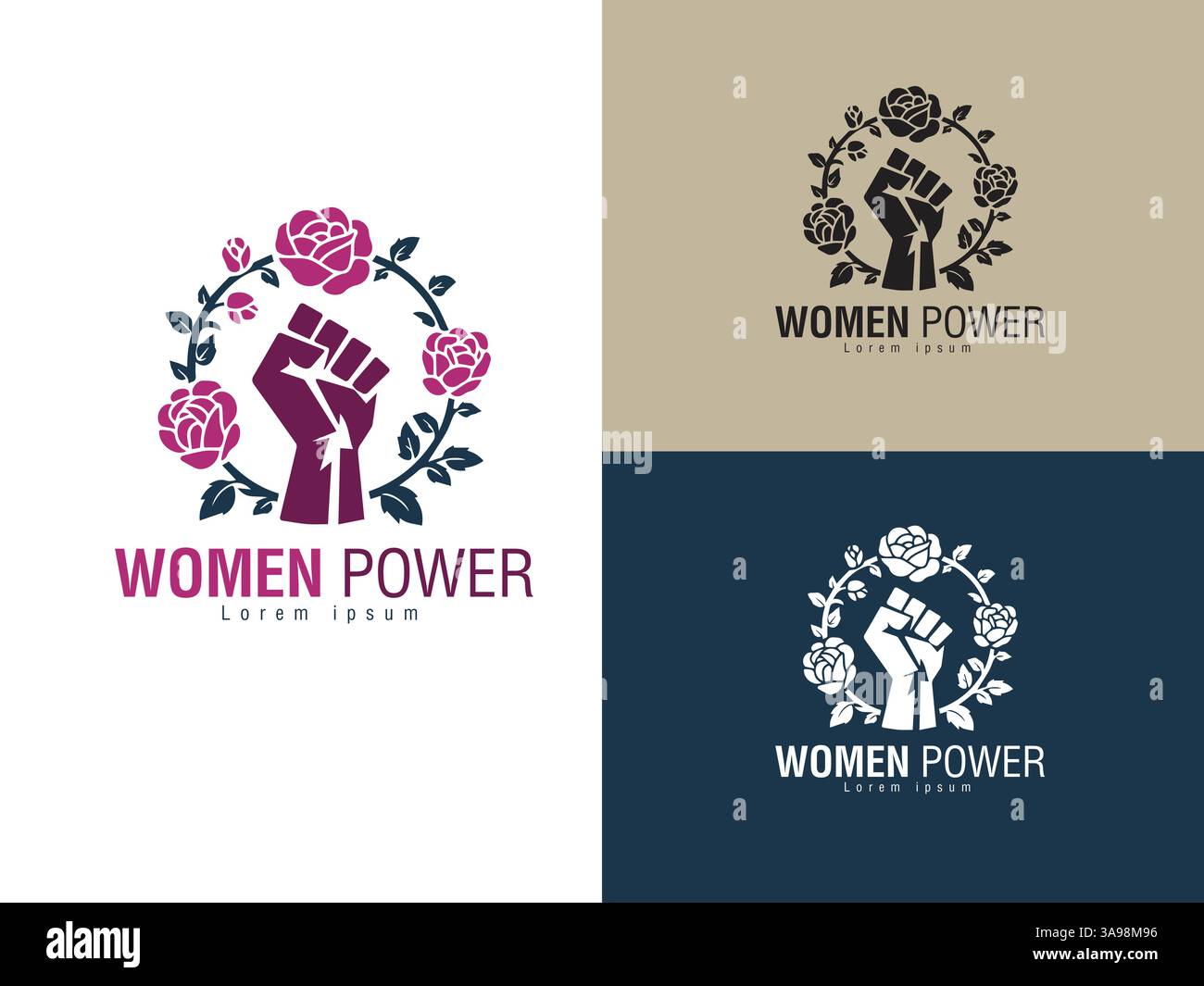 Flourishing Strength: A powerful emblem of female resilience, featuring ...