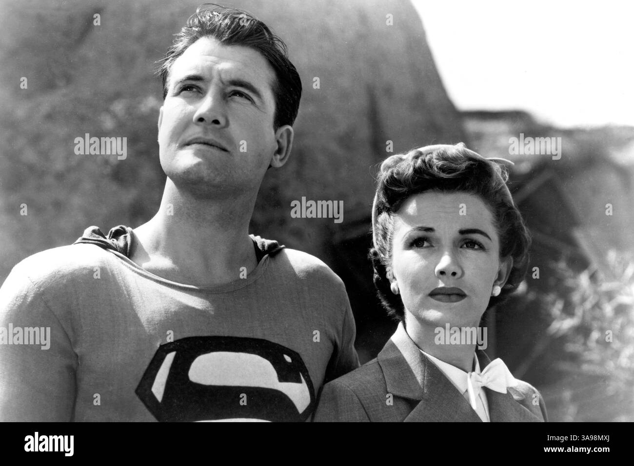 GEORGE REEVES in SUPERMAN AND THE MOLE-MEN (1951), directed by LEE ...