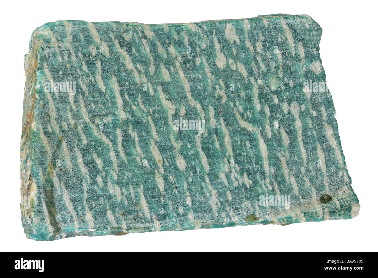 amazonite from Lake Baikal, Russia isolated on white background Stock ...