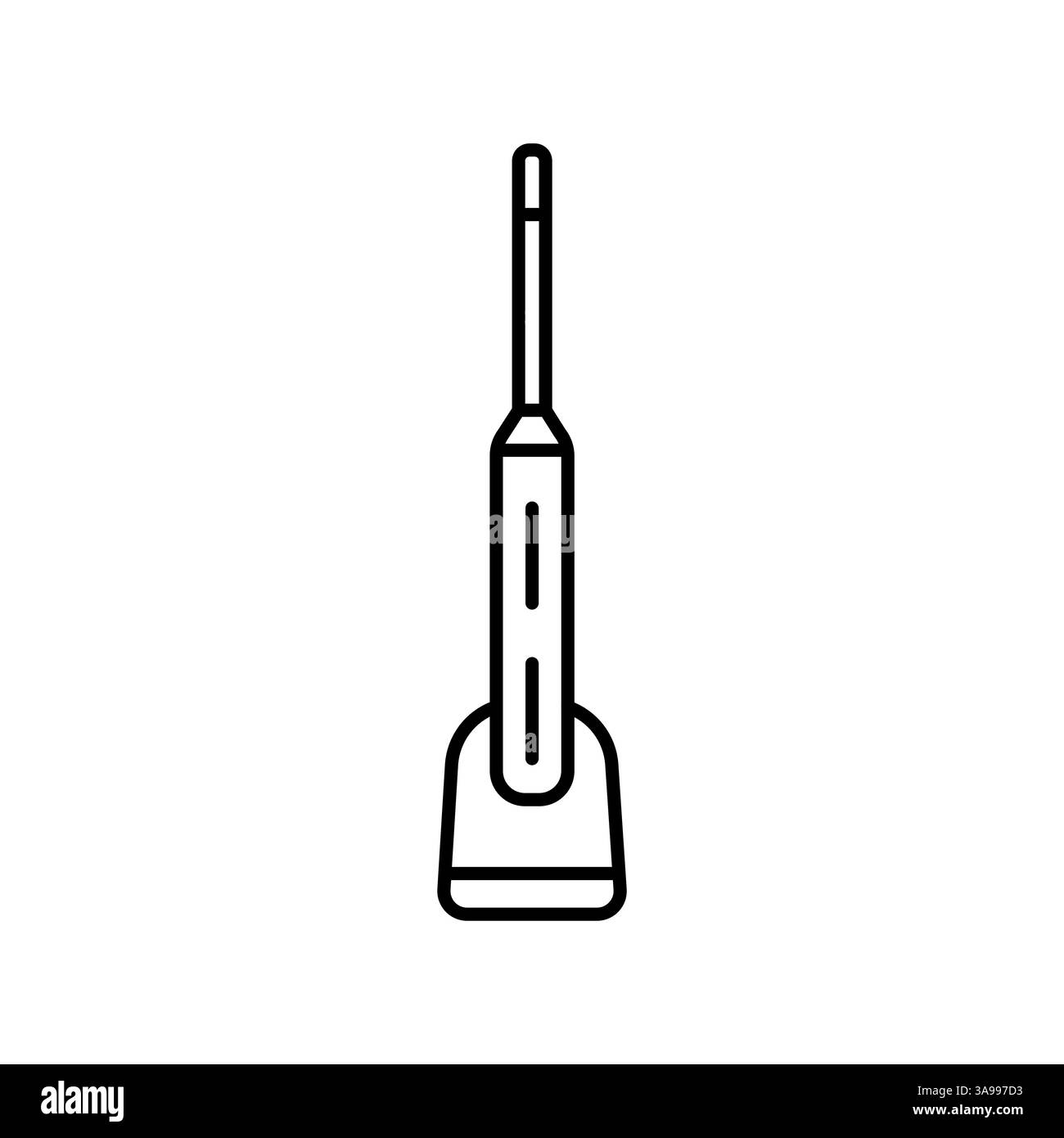 smart toothbrush black line icon for digital and print projects ...