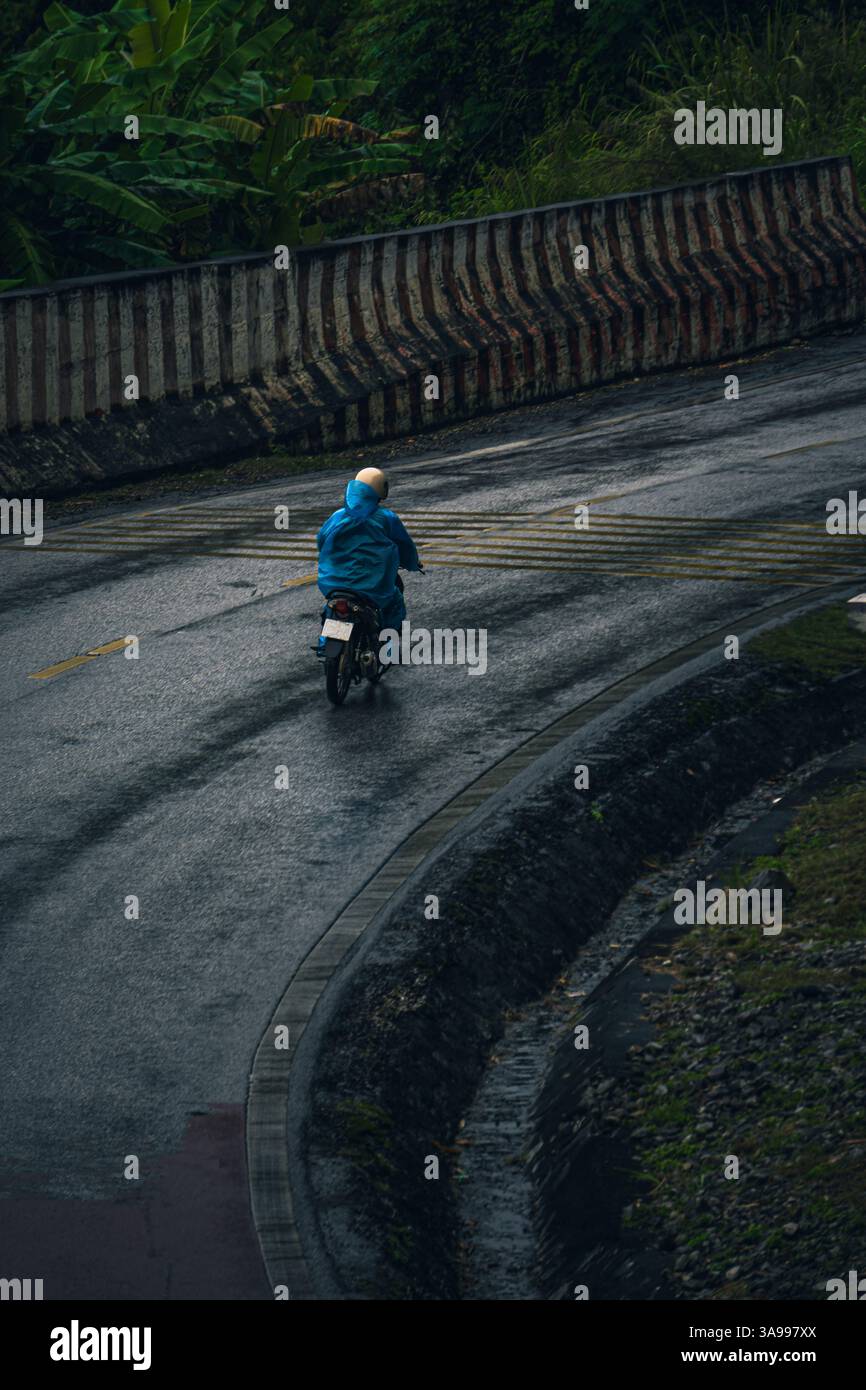 Aerial view motorcycle riding down hi-res stock photography and images ...