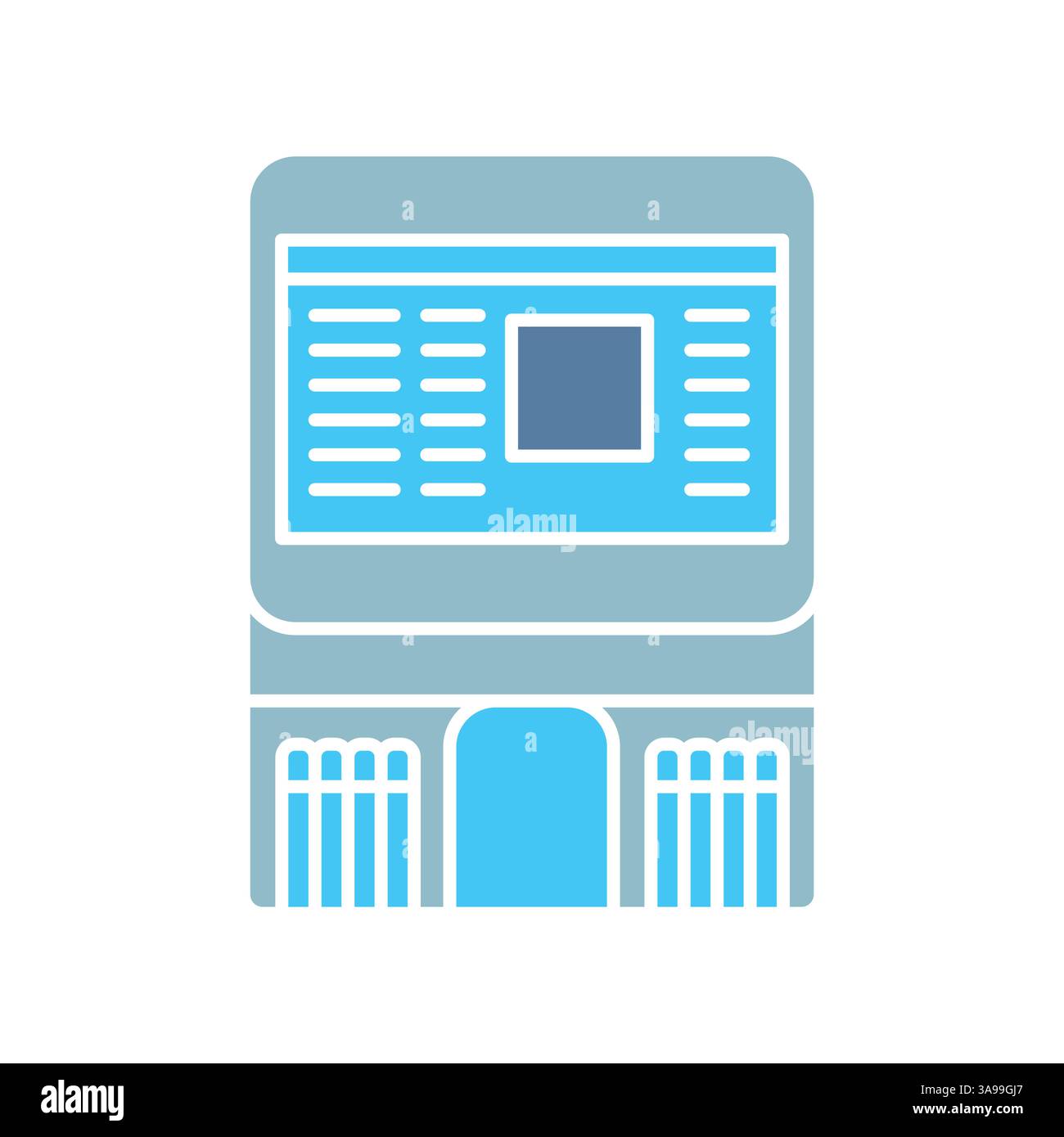 blood test device black line icon for digital and print projects ...