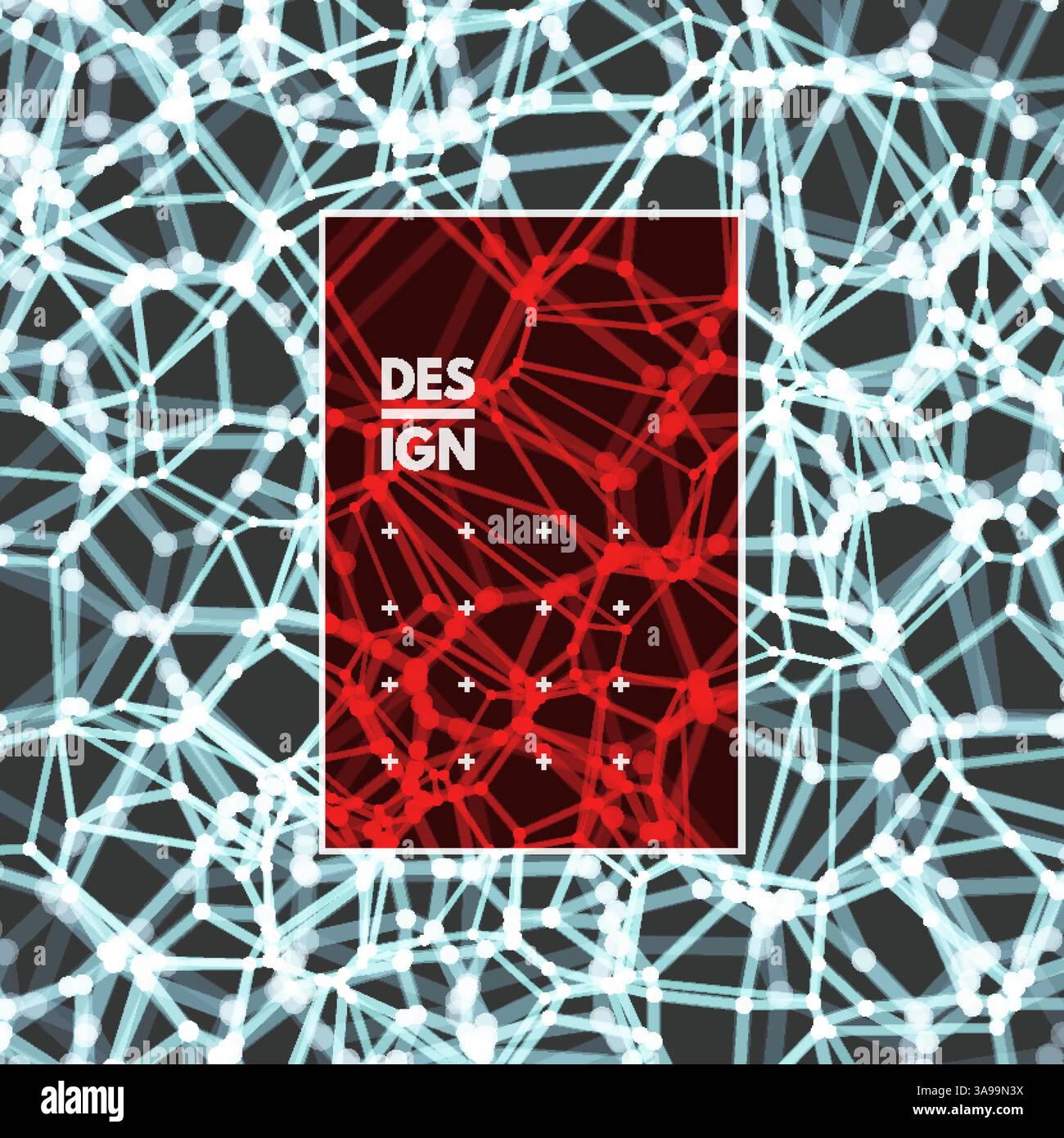Cover design template. Lattice structure. Science or technology ...