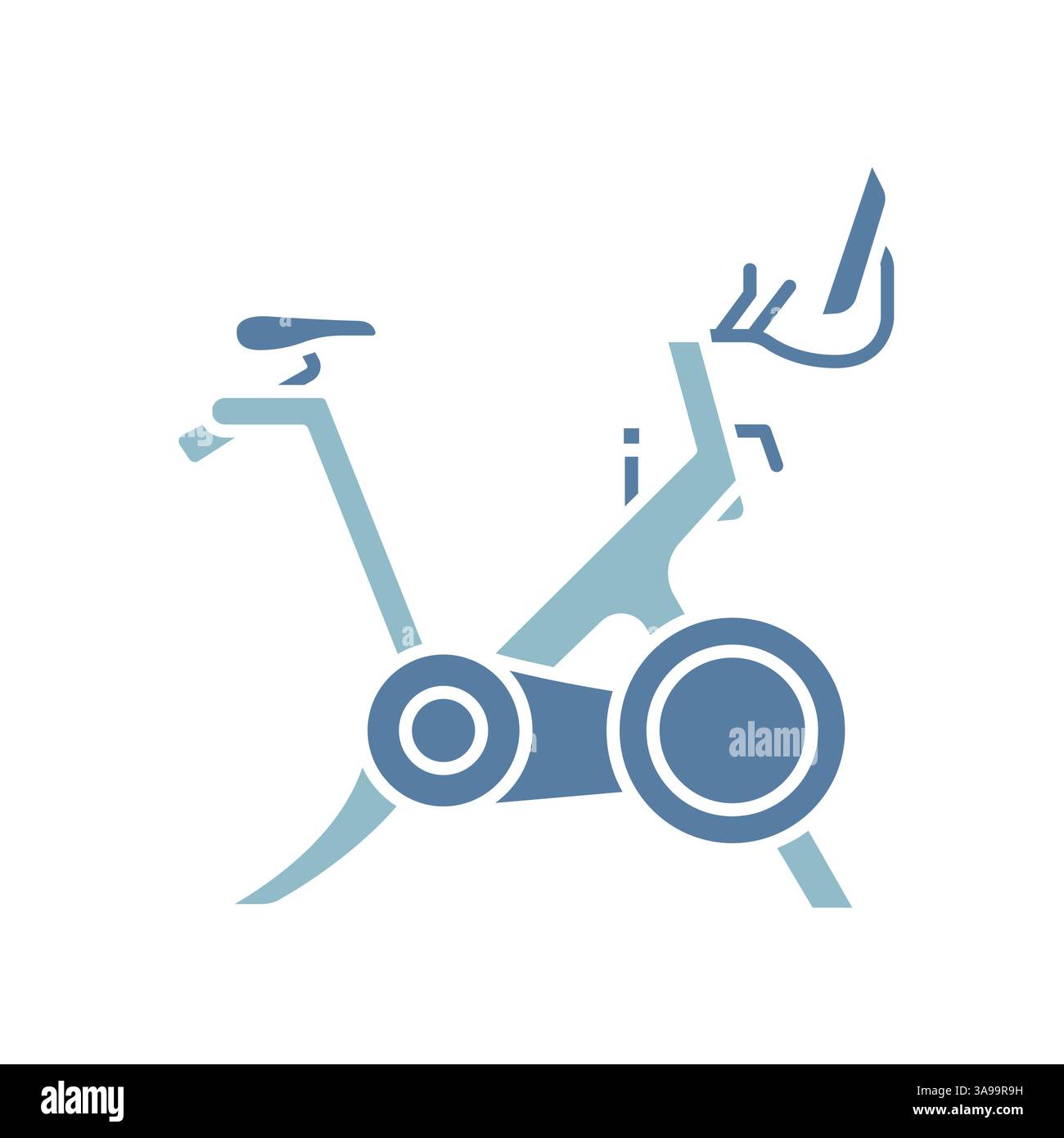 virtual trainer black line icon for digital and print projects. Minimal ...