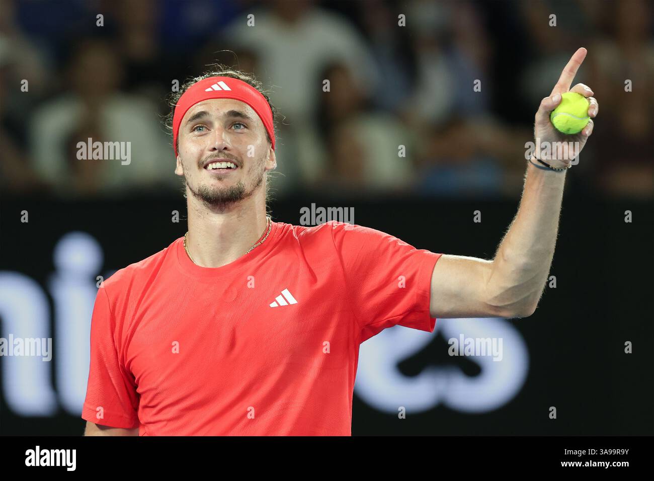 German tennis player Alexander Zverev during a Charity Match at the Australian Open 2025 ...