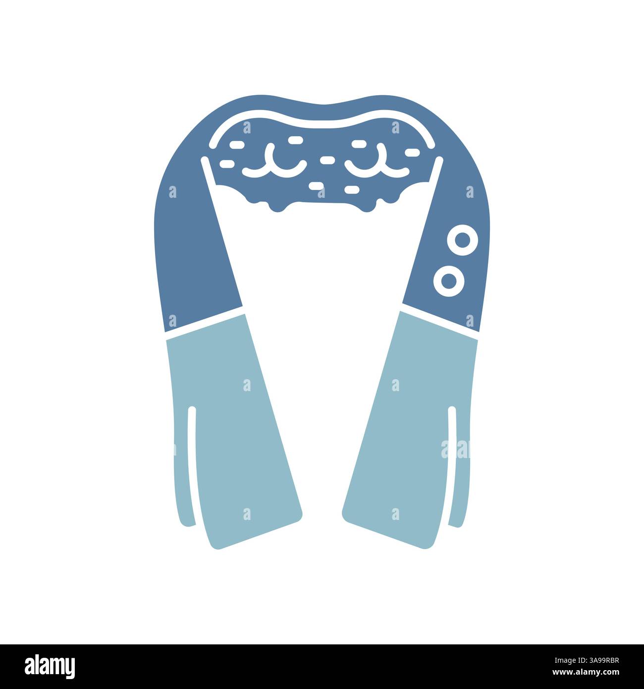 Neck massager black line Stock Vector Images - Alamy