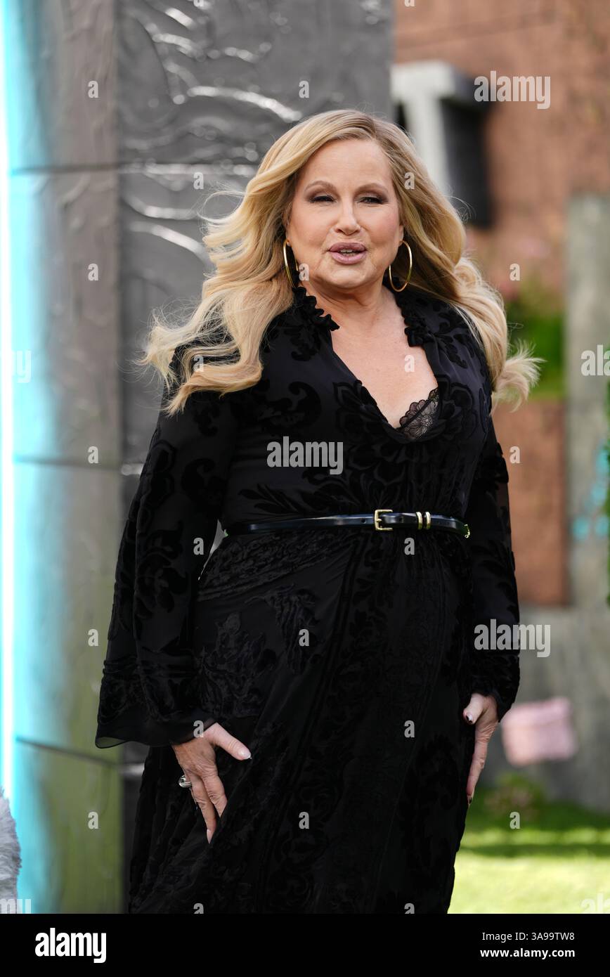 Jennifer Coolidge attends the world premiere of A Minecraft Movie at ...