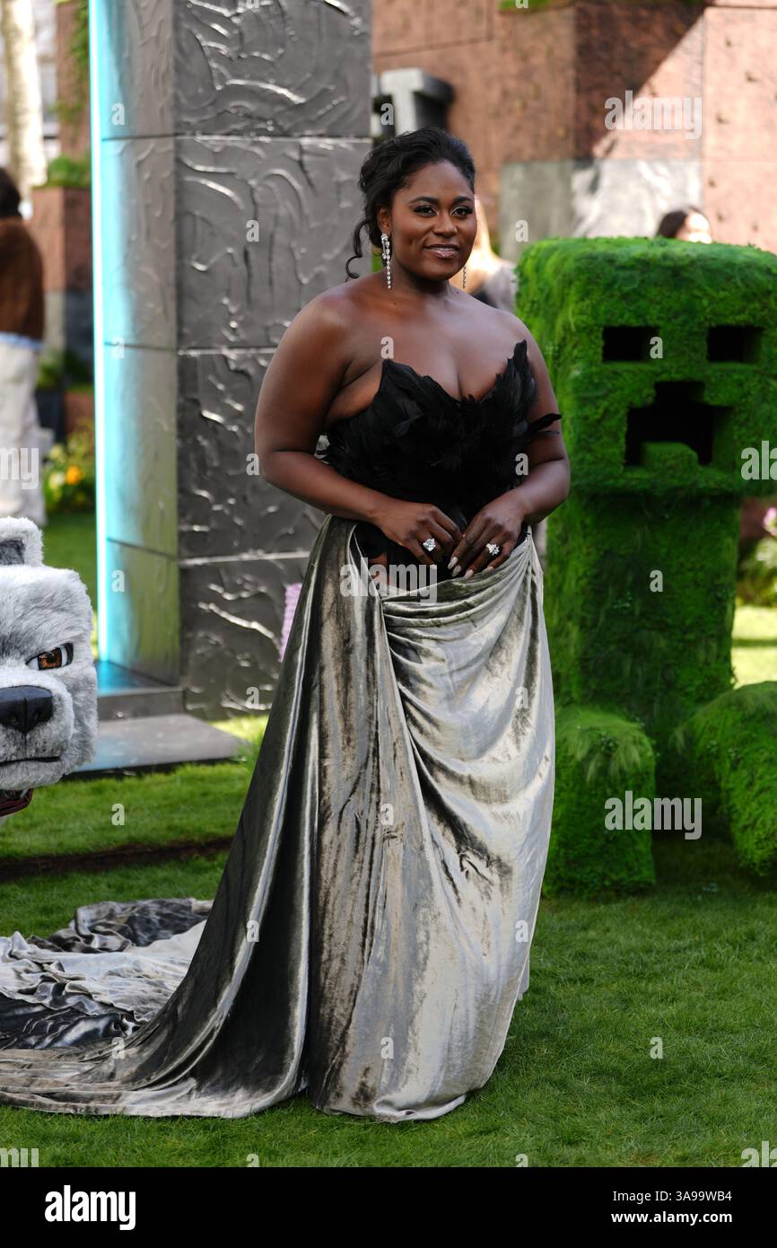 Danielle Brooks attends the world premiere of A Minecraft Movie at ...