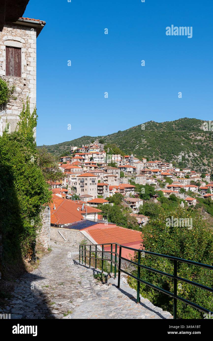 Dimitsana village in Arcadia, Greece Stock Photo - Alamy