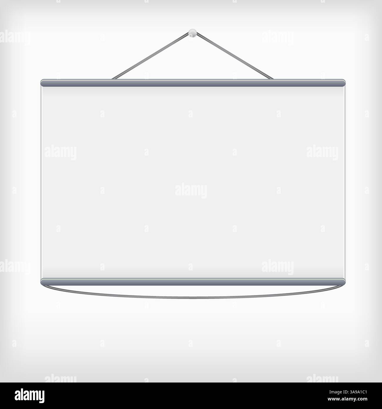 White canvas screen projector frame Stock Vector Images - Alamy
