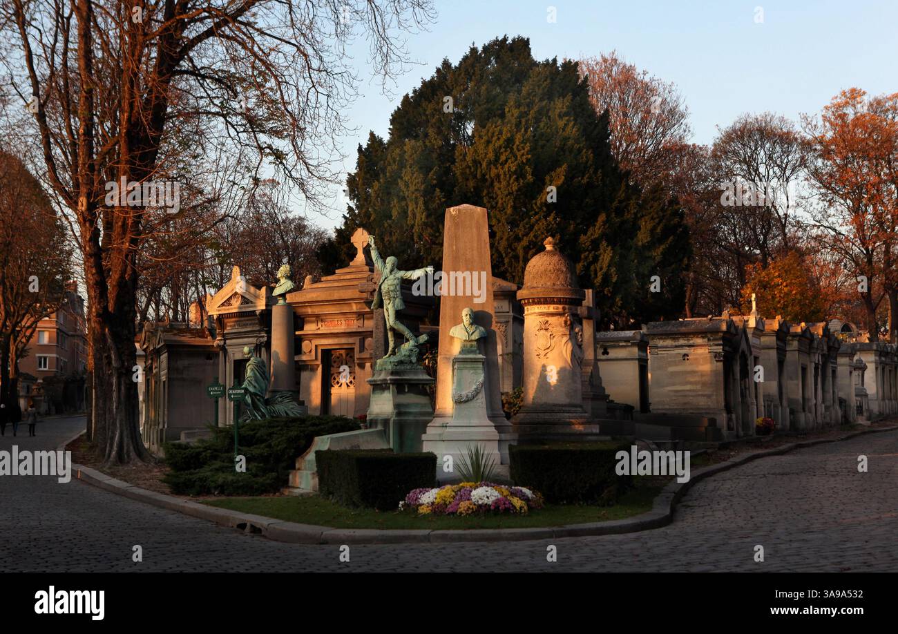 November 20, 2011 - Paris, France - Pere Lachaise Cemetery (Cimetiere ...
