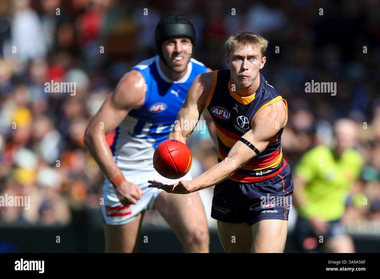 Sid Draper of the Crows during the AFL Round 3 match between the Adelaide Crows and the North ...
