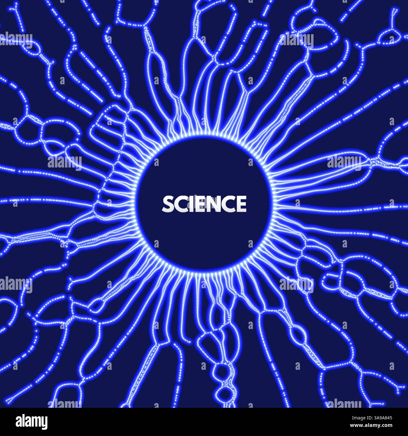 Space vortex. Hole made from flying particles. Abstract background. 3d ...