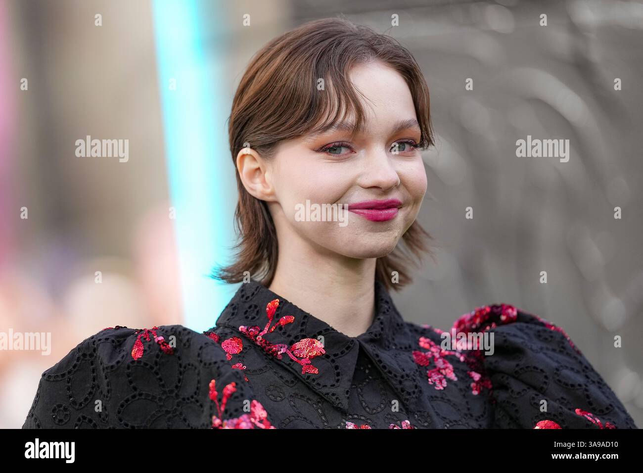 Emma Myers poses for photographers upon arrival at the World premiere ...