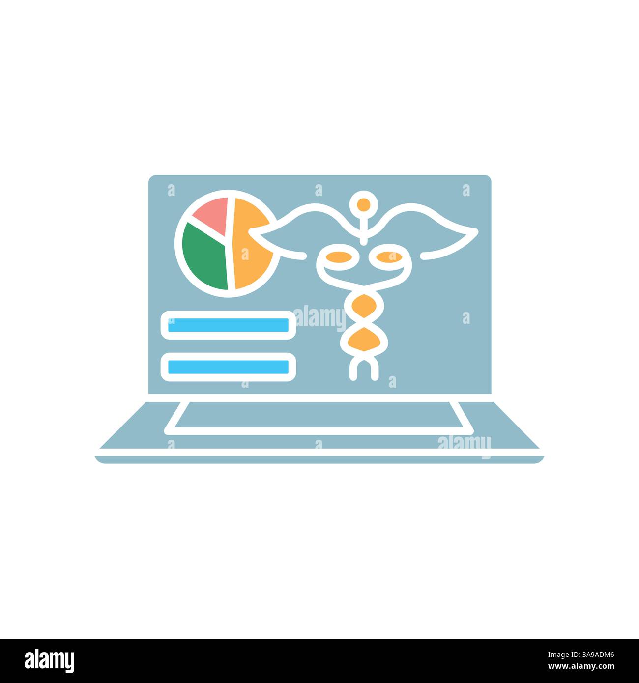 digitalization healthcare line icon. Vector isolated element. Editable stroke Stock Vector Image ...