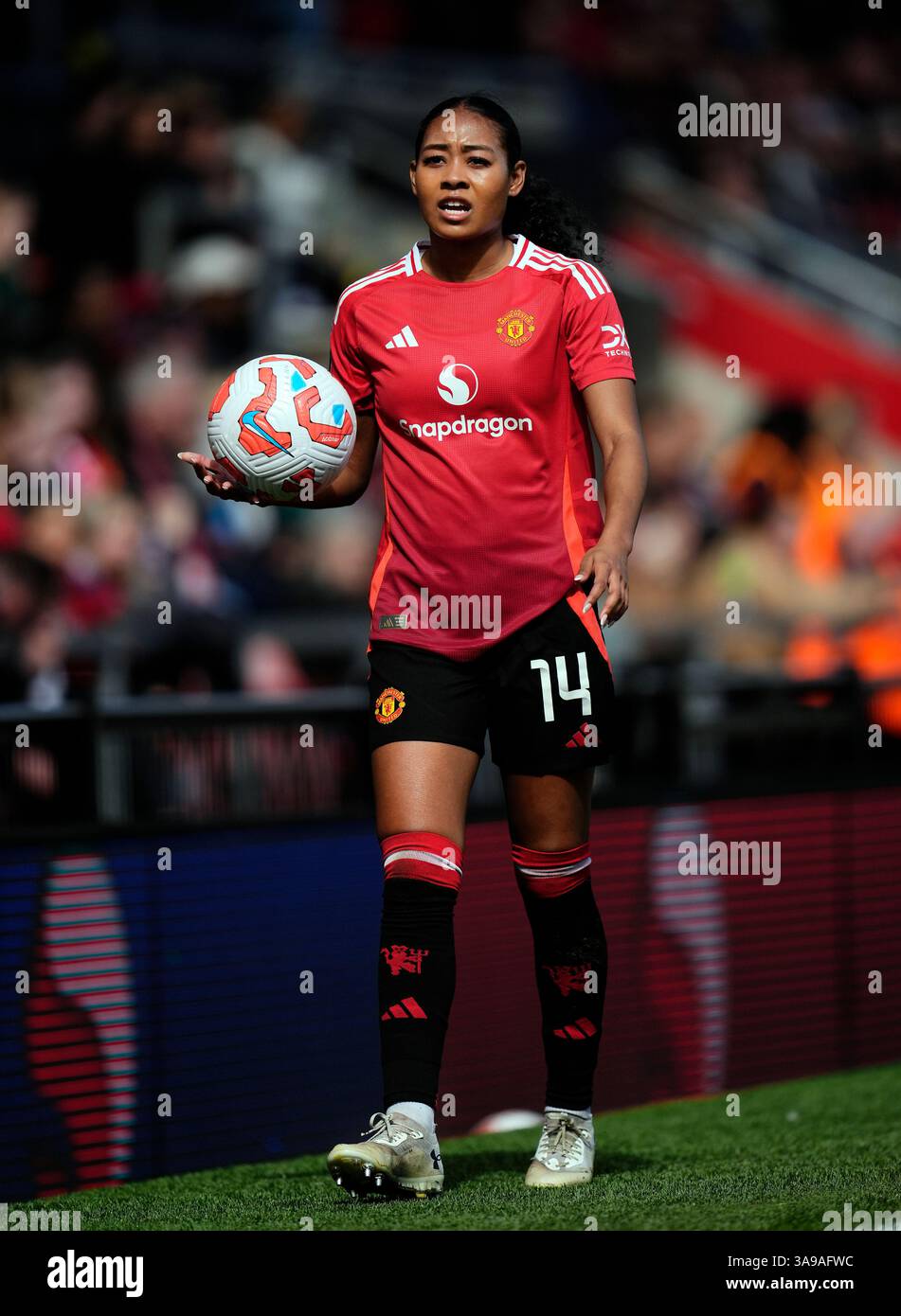 Manchester United's Jayde Riviere during the Barclays Women's Super ...