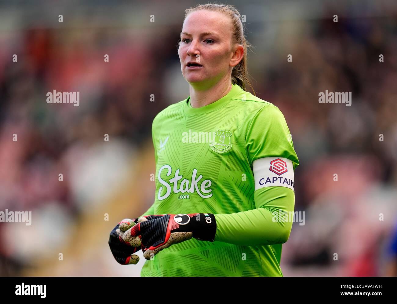 Everton goalkeeper Courtney Brosnan during the Barclays Women's Super ...