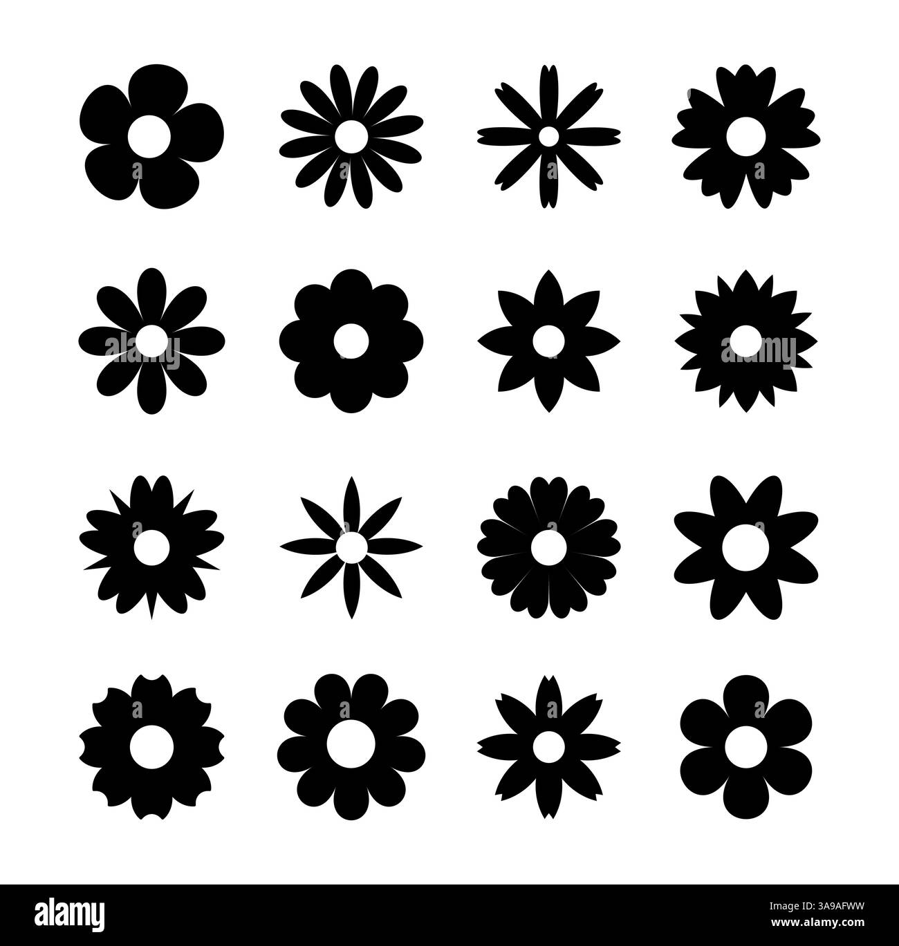 Geometry flowers Cut Out Stock Images & Pictures - Alamy