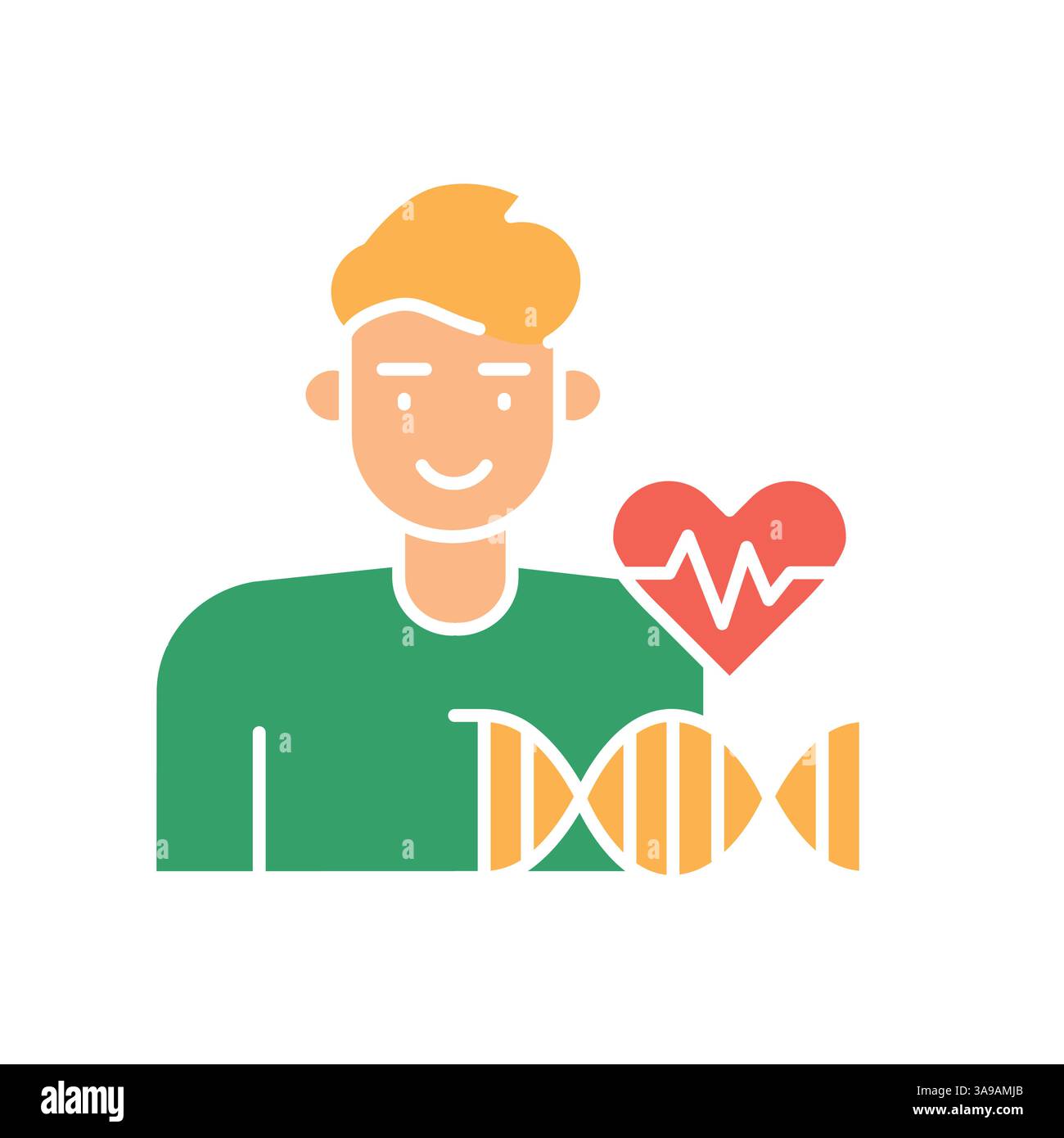 Personalized Medicine Line Icon Vector Isolated Element Editable Stroke Stock Vector Image