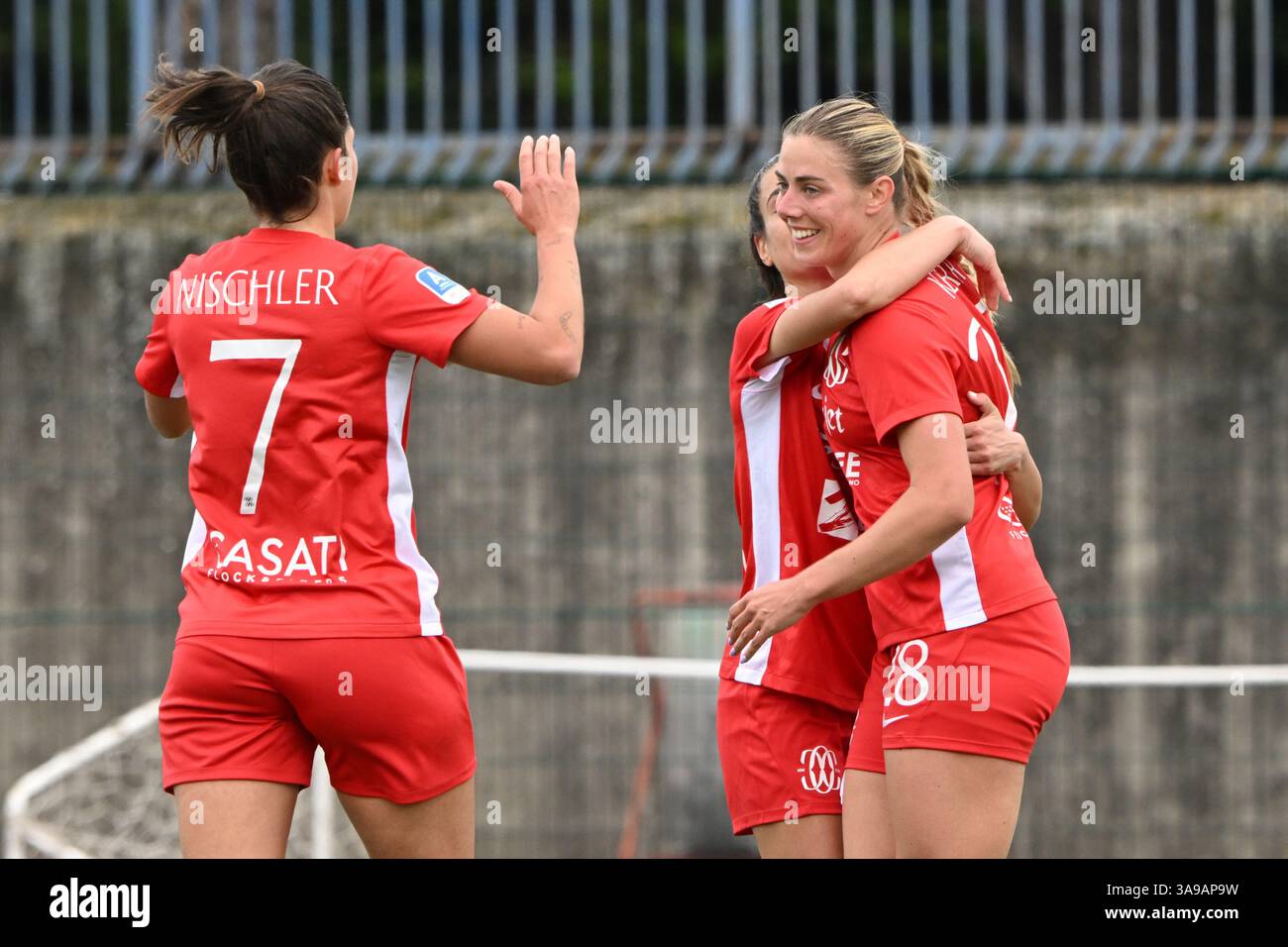 Naples, Italy. 30th Mar, 2025. Alexandra Kerr of FC Como Women ...