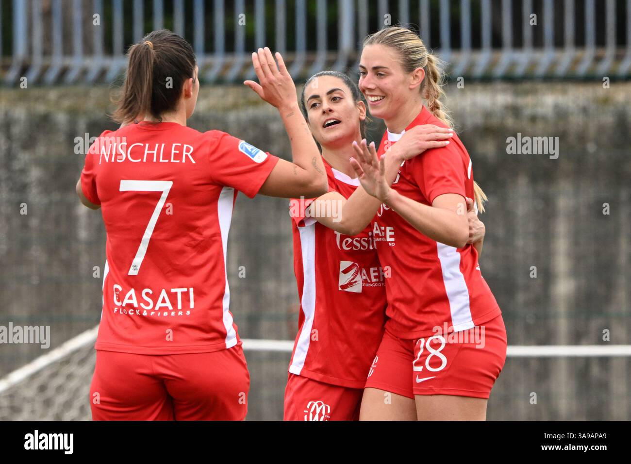 Naples, Italy. 30th Mar, 2025. Alexandra Kerr of FC Como Women ...