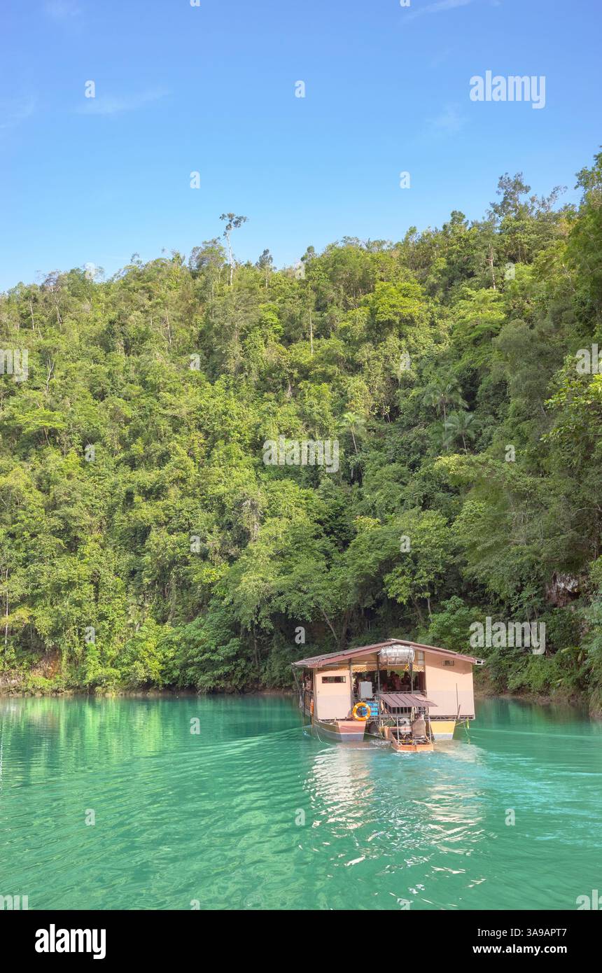 View of the Loboc river, one of the main destinations on Bohol Island ...