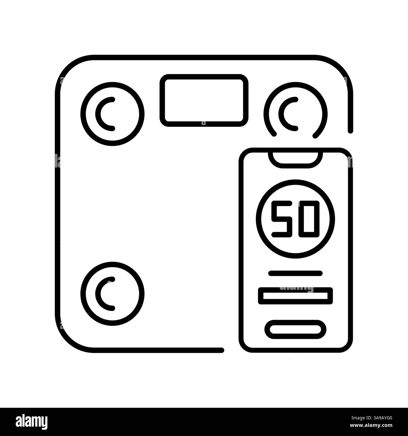 Rechargeable smart scales hi-res stock photography and images - Alamy