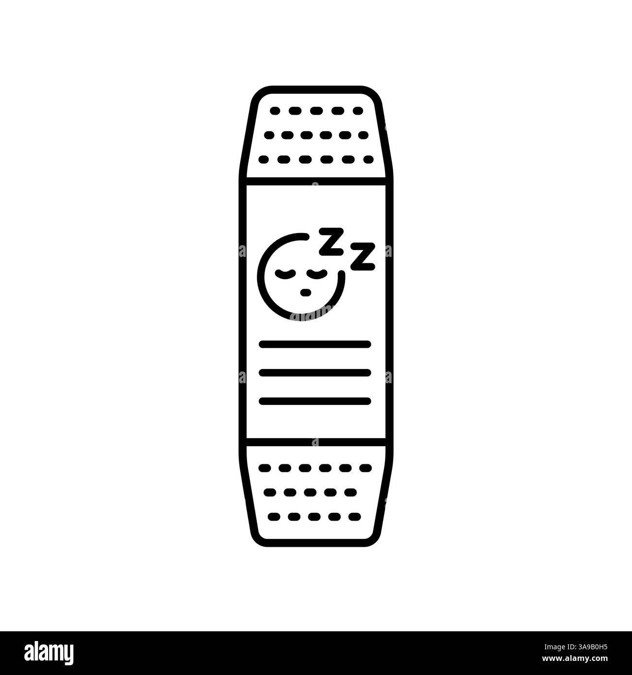smart sleep bracelet black line icon for digital and print projects ...