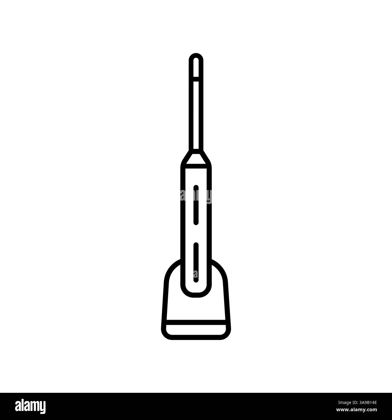 smart teeth cleaning system black line icon for digital and print ...