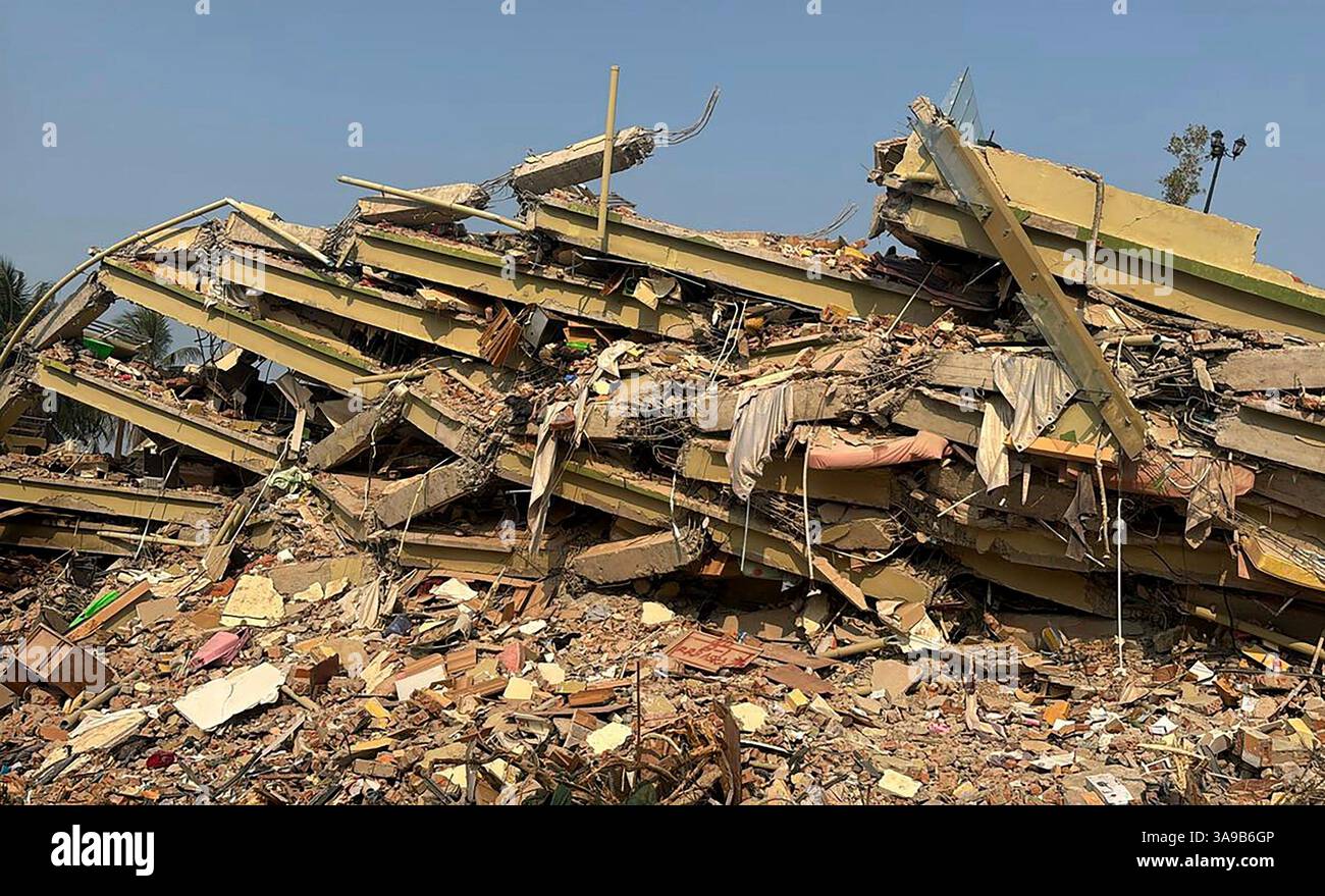 The ruins of Sky Villa Condo that collapsed in Friday's earthquake in ...