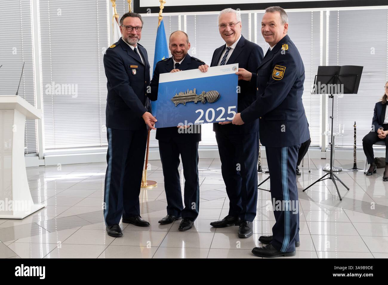 Augsburg, Bavaria, Germany - March 30, 2025: Martin Wilhelm President of the Swabia North Police ...