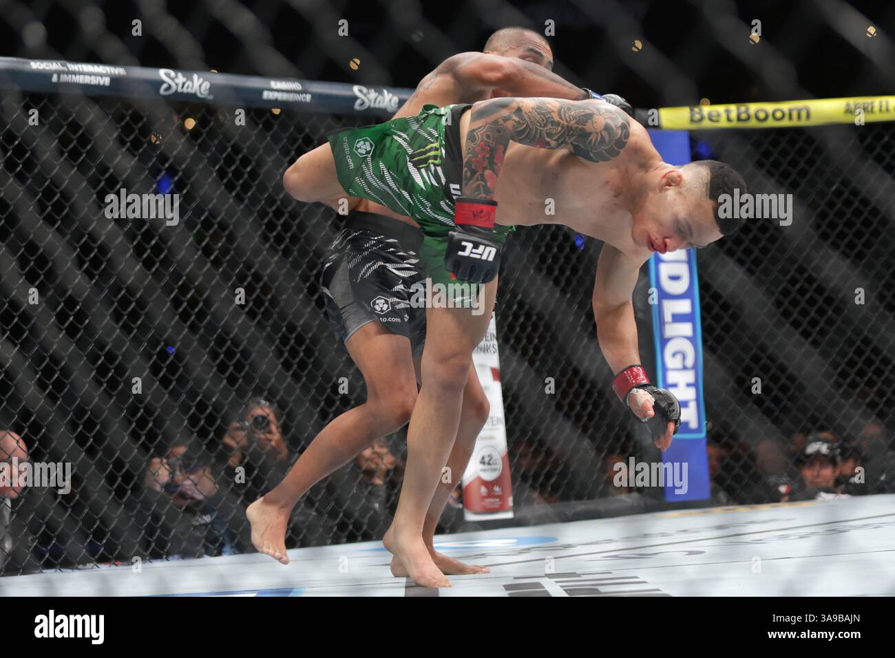 Mexico City, Mexico. 30th Mar, 2025. Ronaldo Rodriguez of Mexico (R ...
