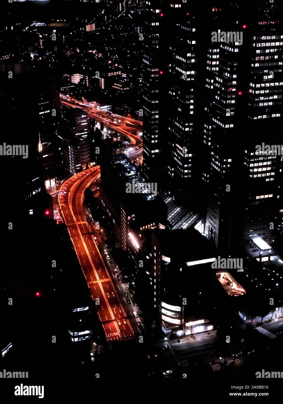 Rhythm city night illuminated road hi-res stock photography and images - Alamy