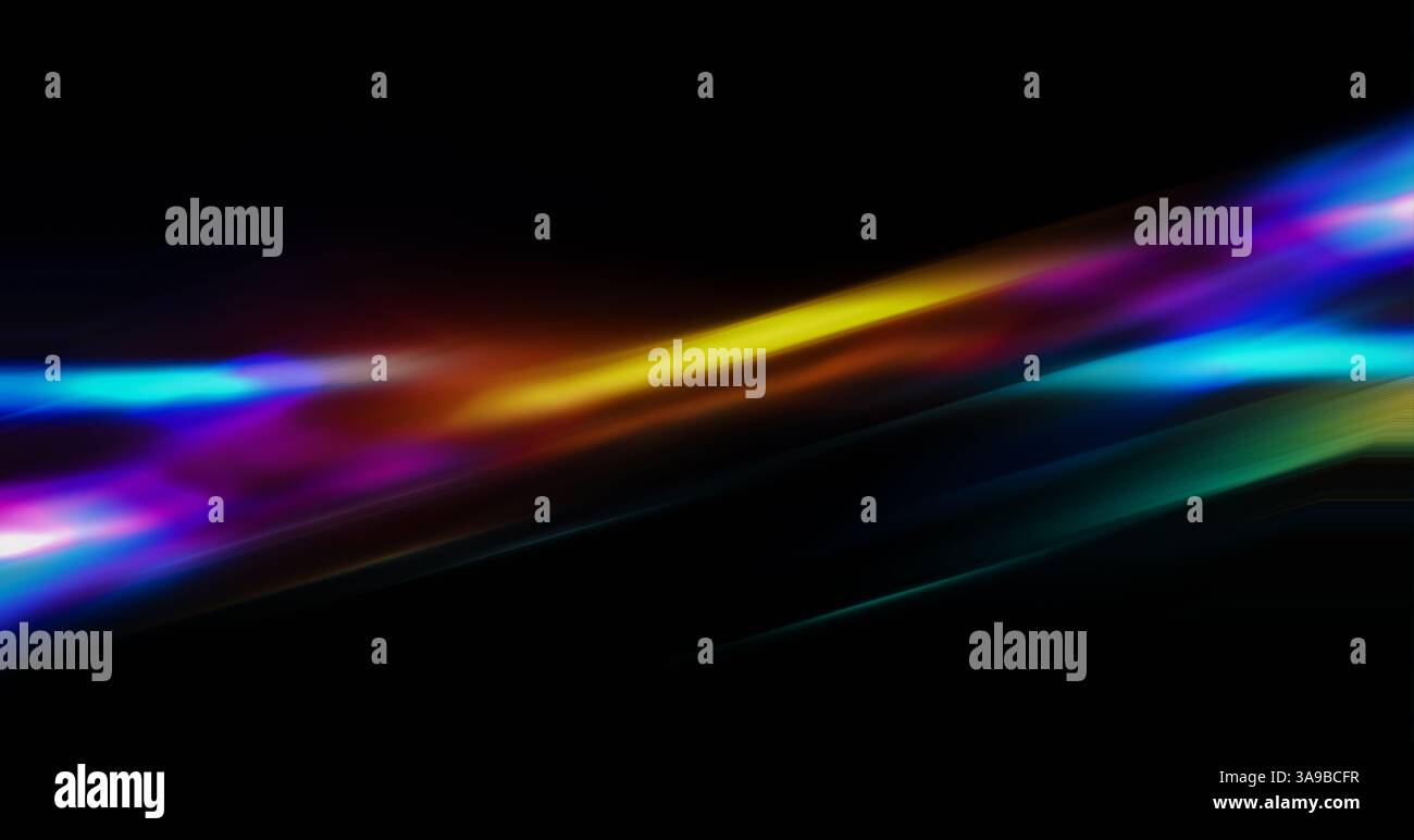 Colorful glow sparks of light texture. Orange red rays on dark blue ...