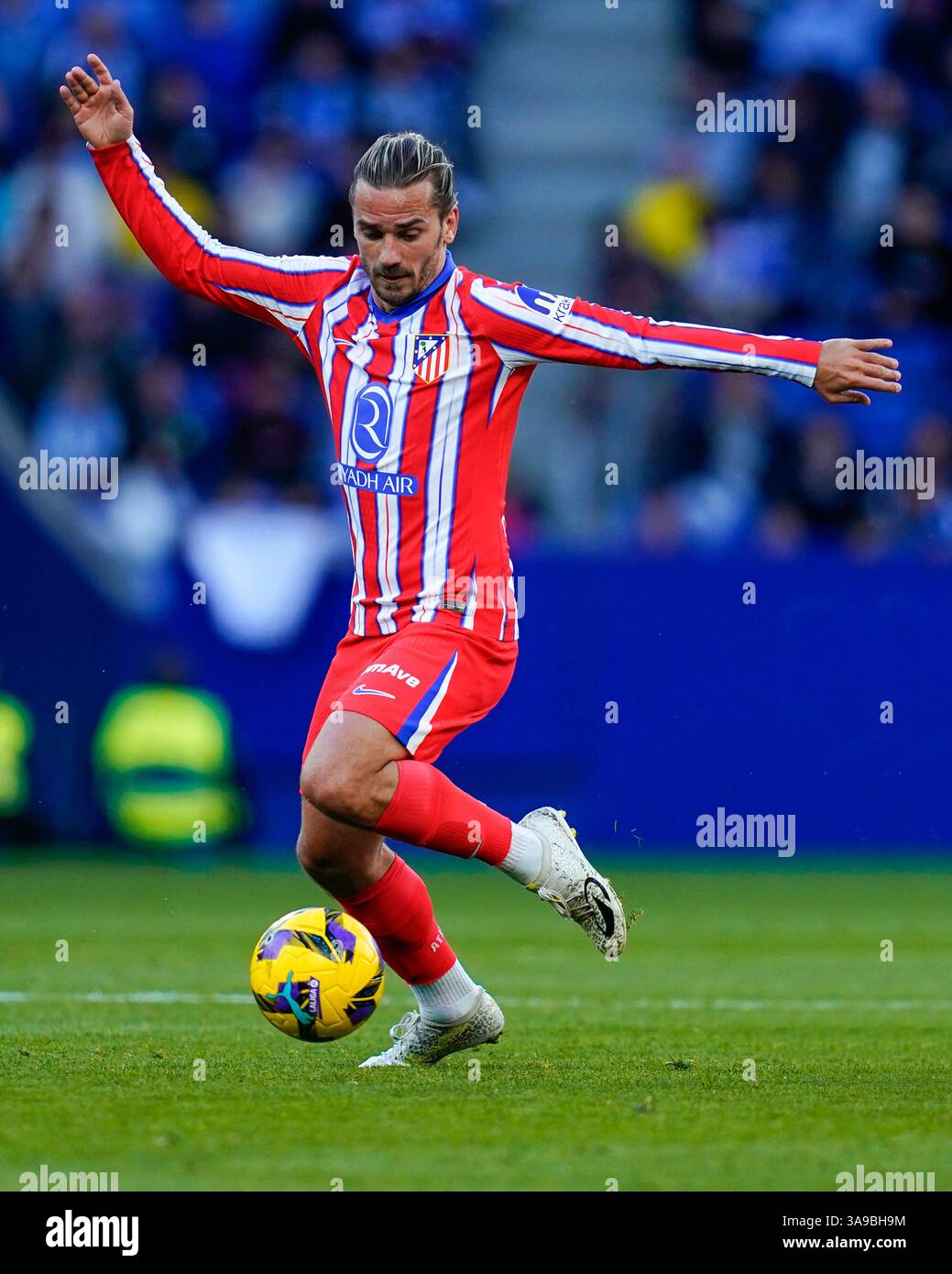Antoine Griezmann of Atletico de Madrid during the La Liga EA Sports match between RCD Espanyol ...