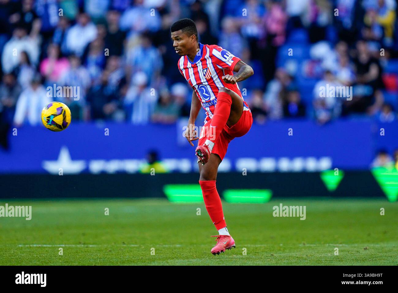 Reinildo Mandava of Atletico de Madrid during the La Liga EA Sports ...