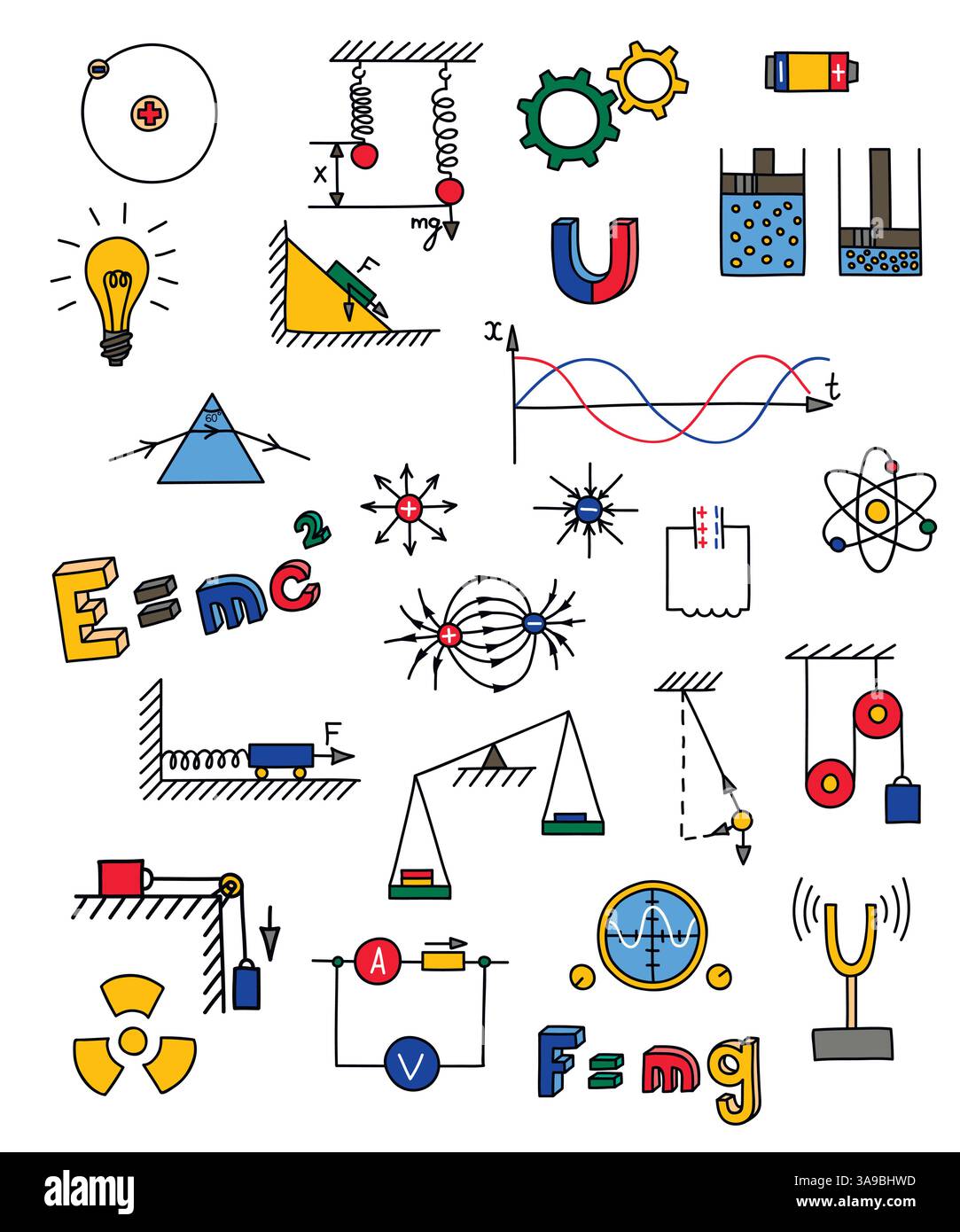 Physics icon Cut Out Stock Images & Pictures - Alamy