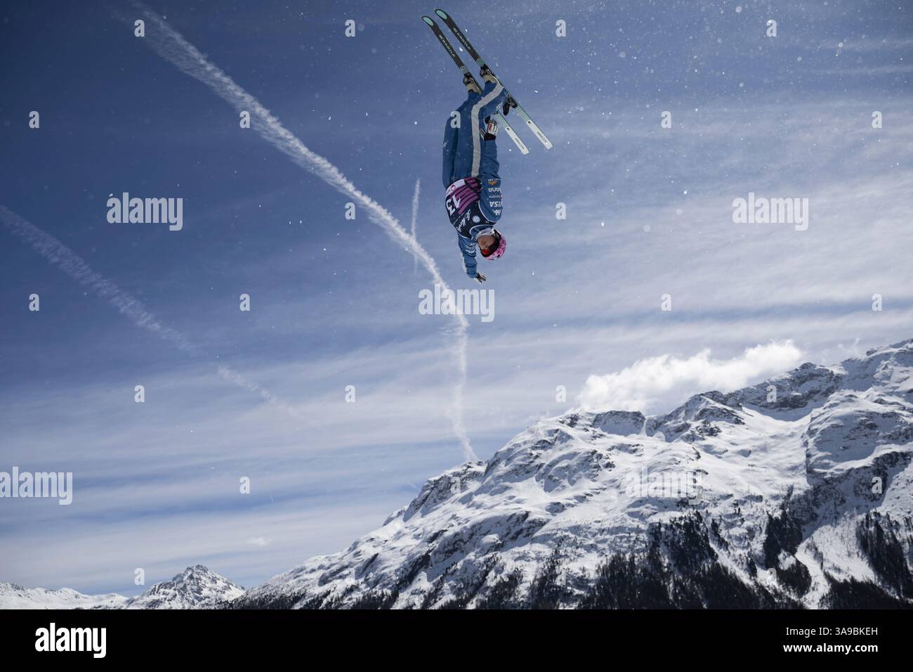 Dani Loeb of the U.S. competes in the Aerials of the FIS Snowboard ...