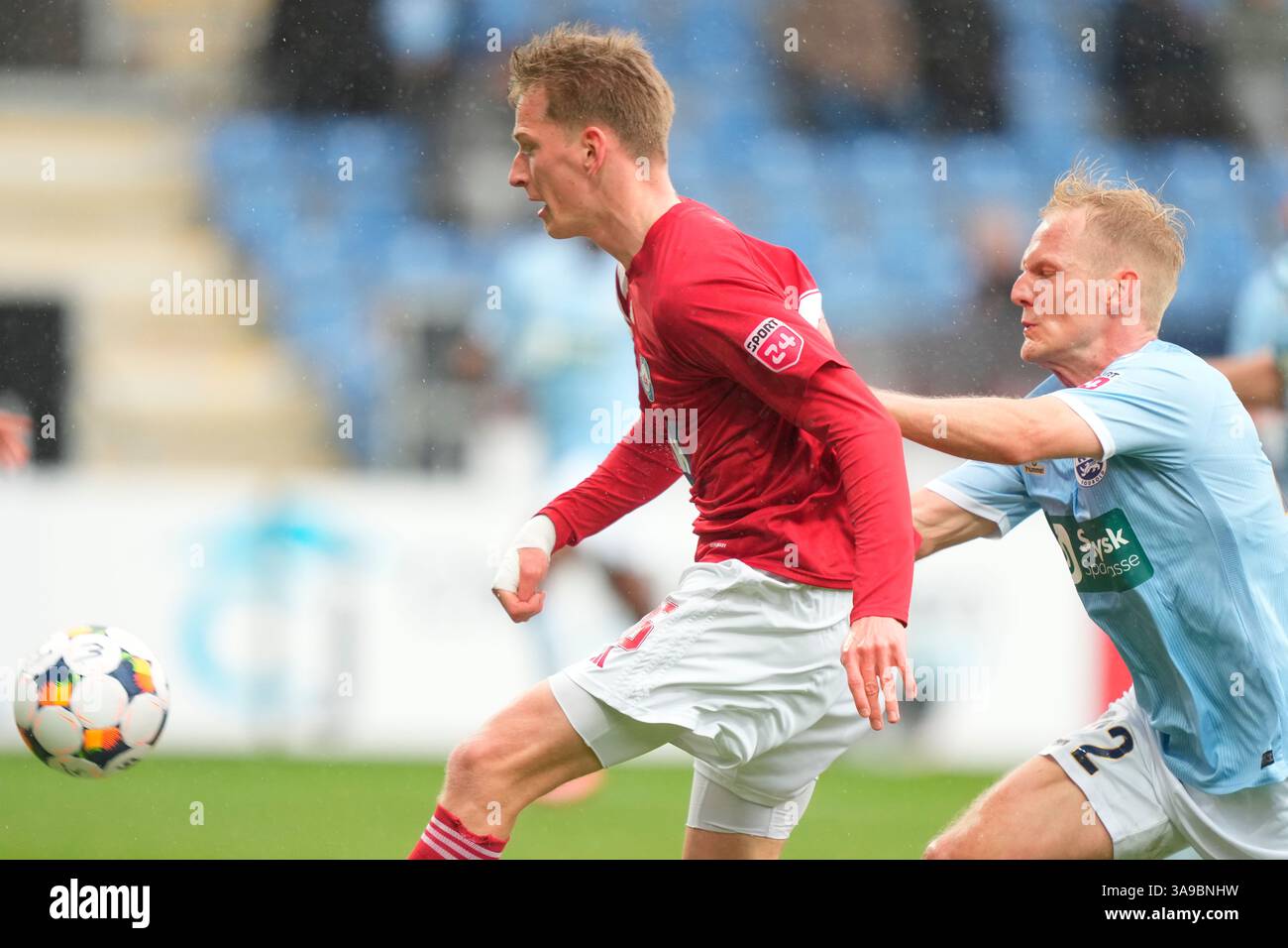 Haderslev, Denmark. 30th Mar, 2025. Superligakampen mellem Soenderjyske og Silkeborg IF paa ...