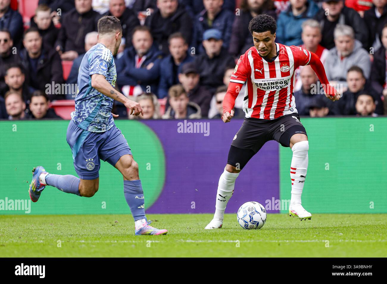 EINDHOVEN, 30-03-2025, Philips Stadium, Dutch Eredivisie Football ...