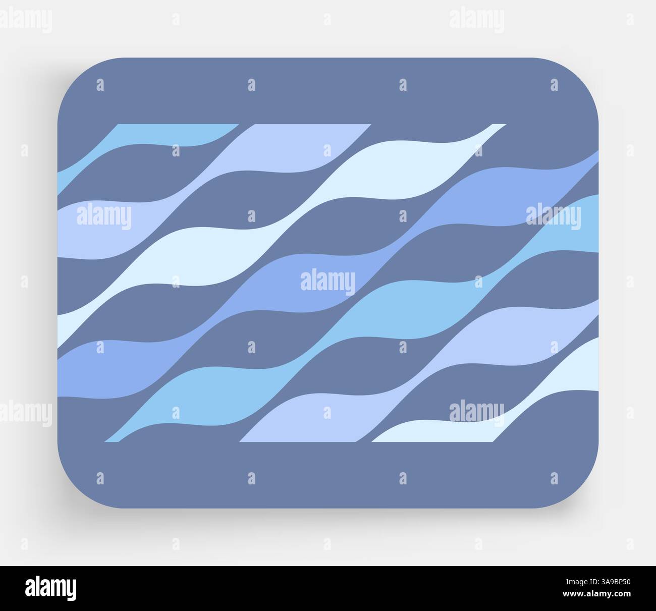 Abstract dynamic template with wavy curved ribbons. Modern cover design ...