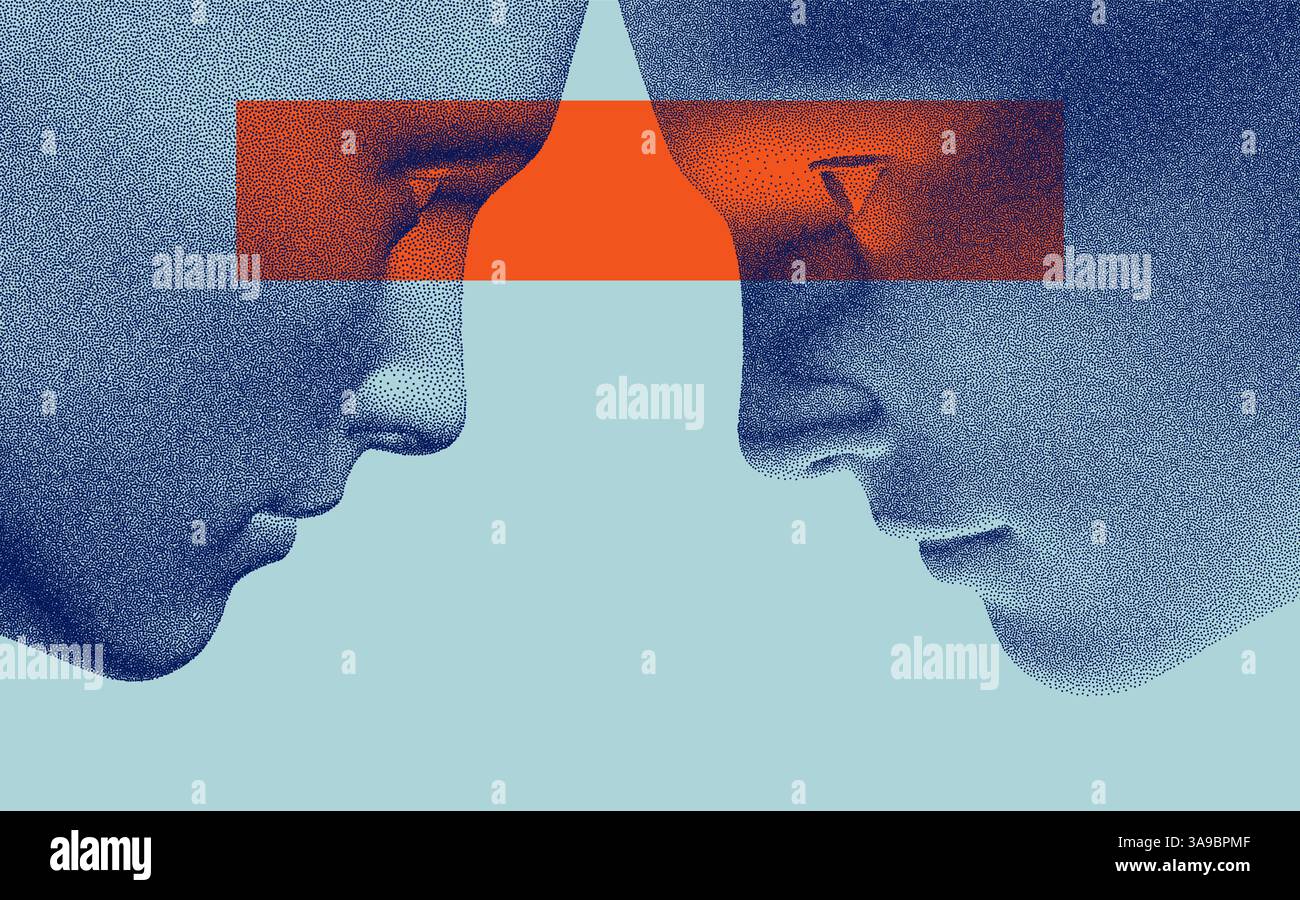 Facing man Stock Vector Images - Alamy