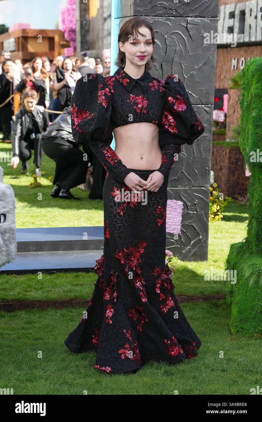Emma Myers poses for photographers upon arrival at the World premiere ...