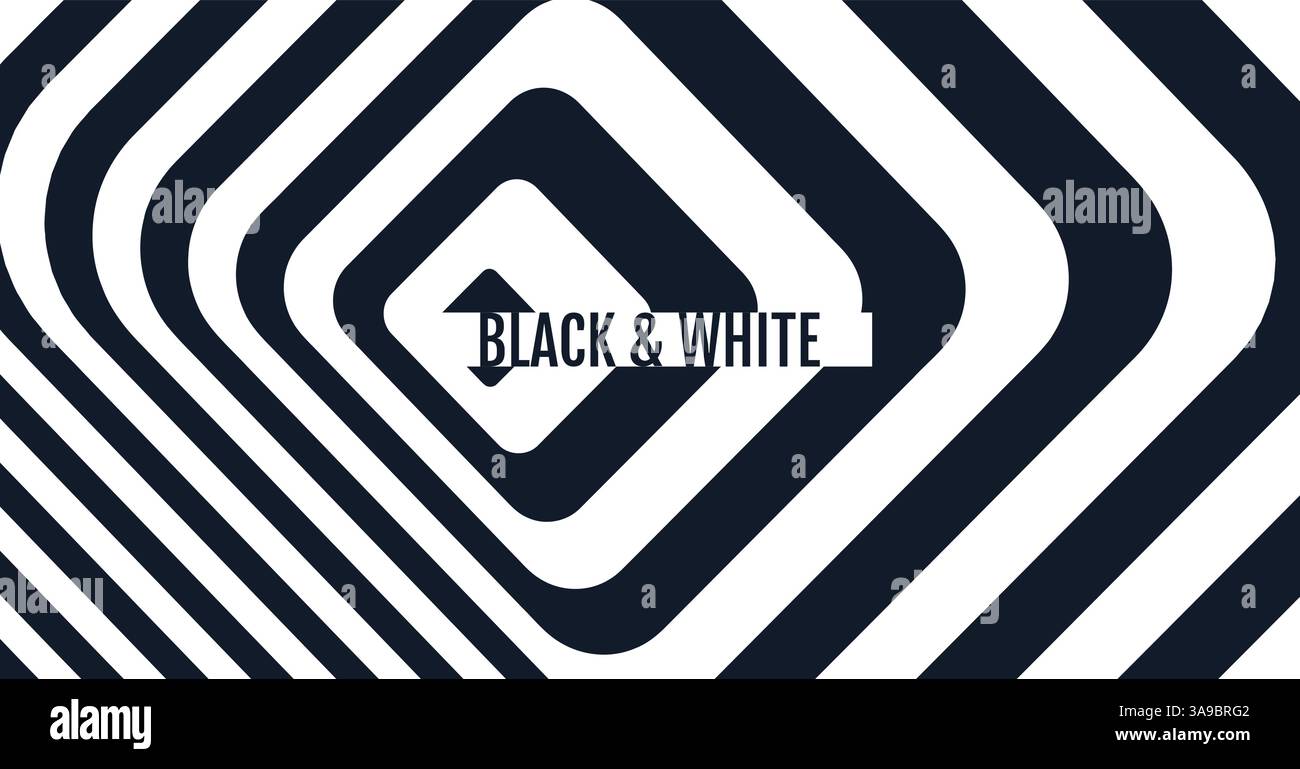 Abstract squares within squares. Square tunnel perspective. Optic art ...