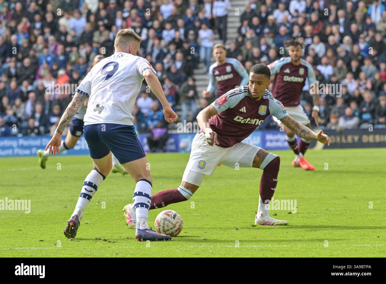 Deepdale, Preston, UK. 30th Mar, 2025. FA Cup Quarter Final Football ...