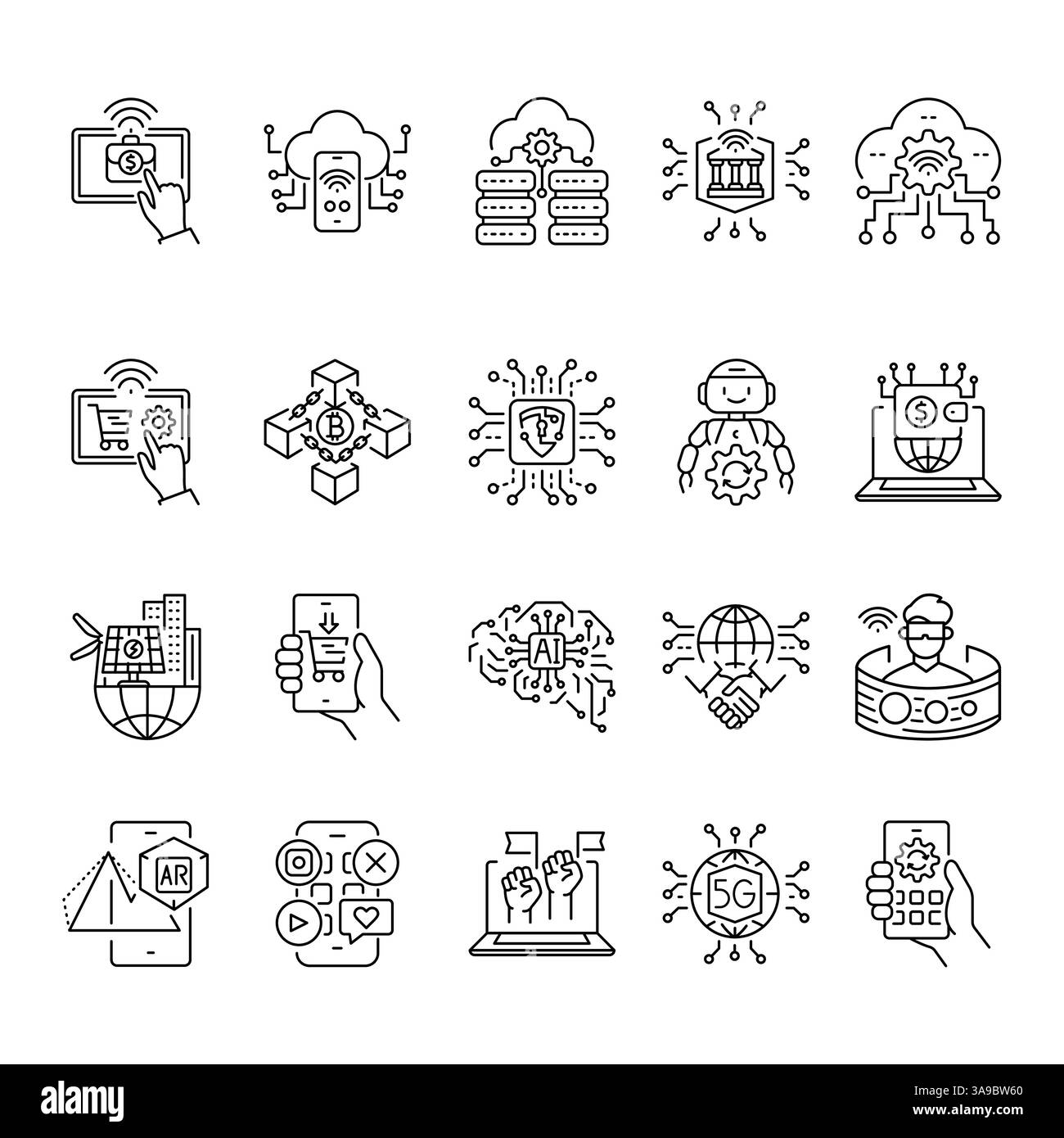 Digitalization of society Black and White Stock Photos & Images - Alamy