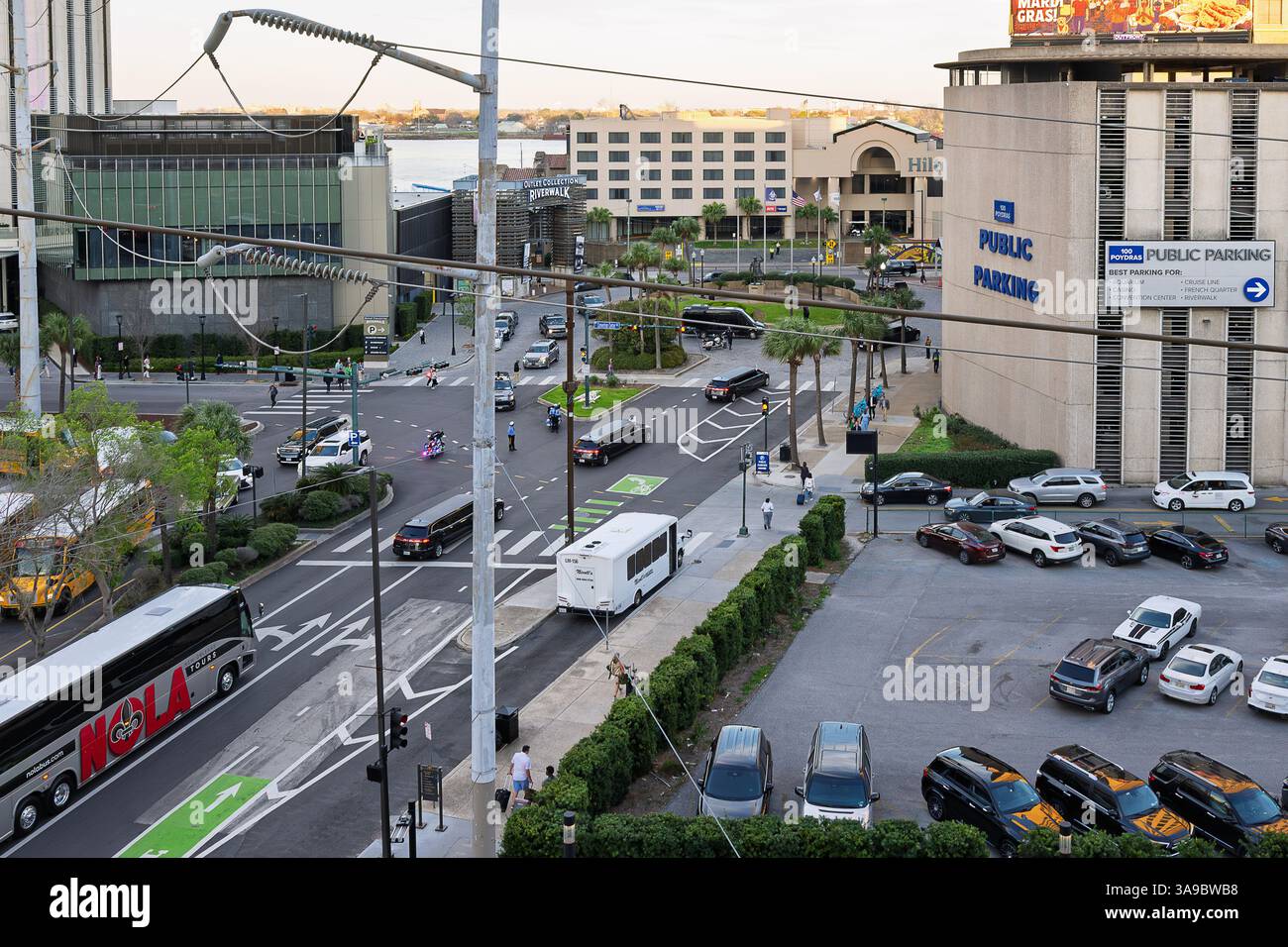New Orleans, Louisiana USA Feb. 28, 2025 Police motorcycle Harley ...