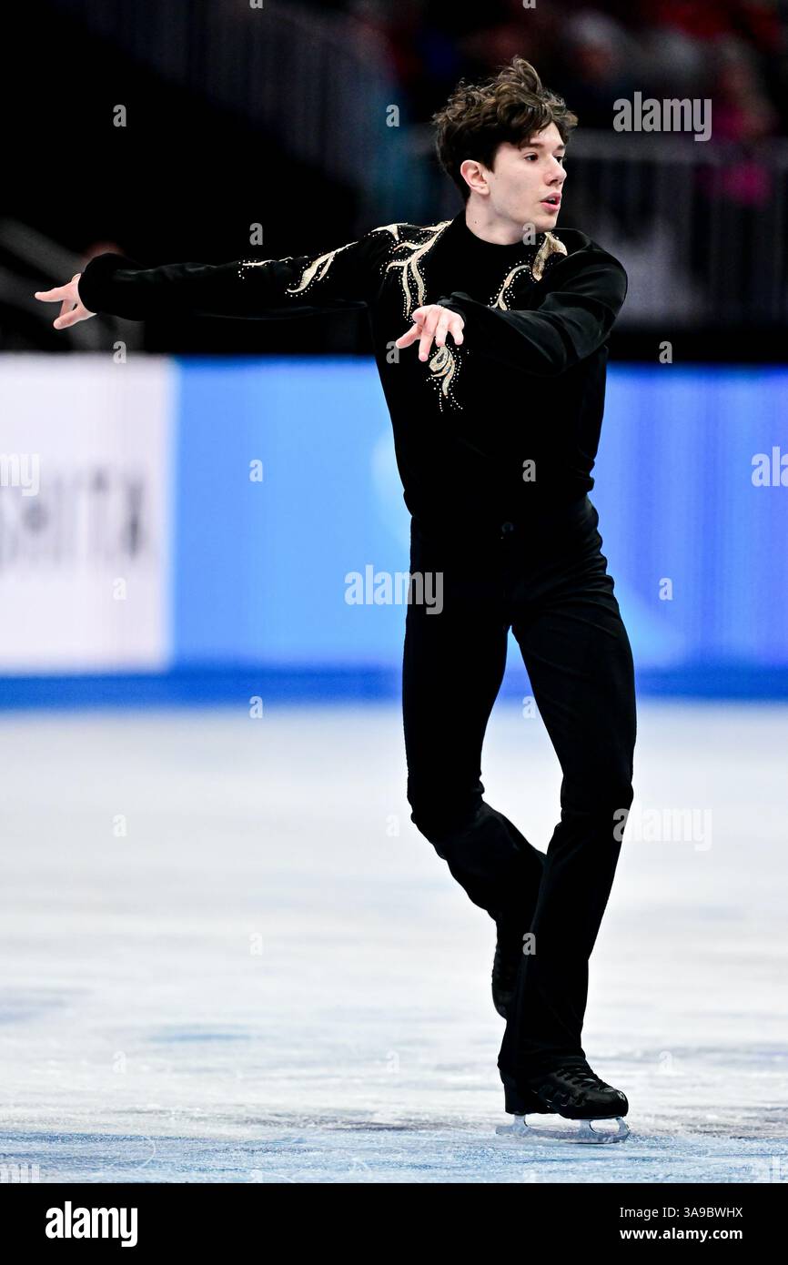 Adam HAGARA (SVK), during Men Free Skating, at the ISU World Figure ...