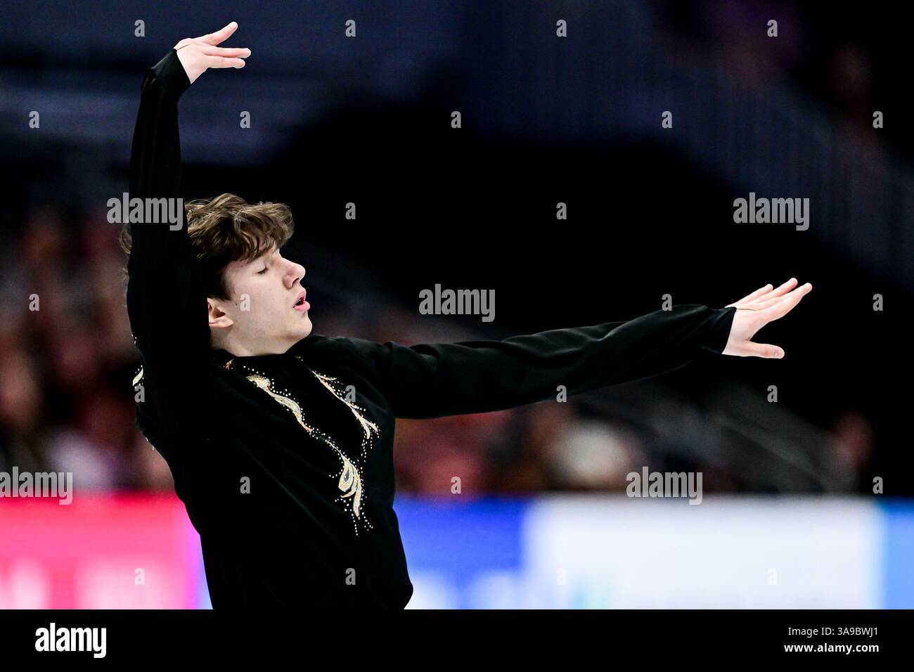 Adam HAGARA (SVK), during Men Free Skating, at the ISU World Figure ...